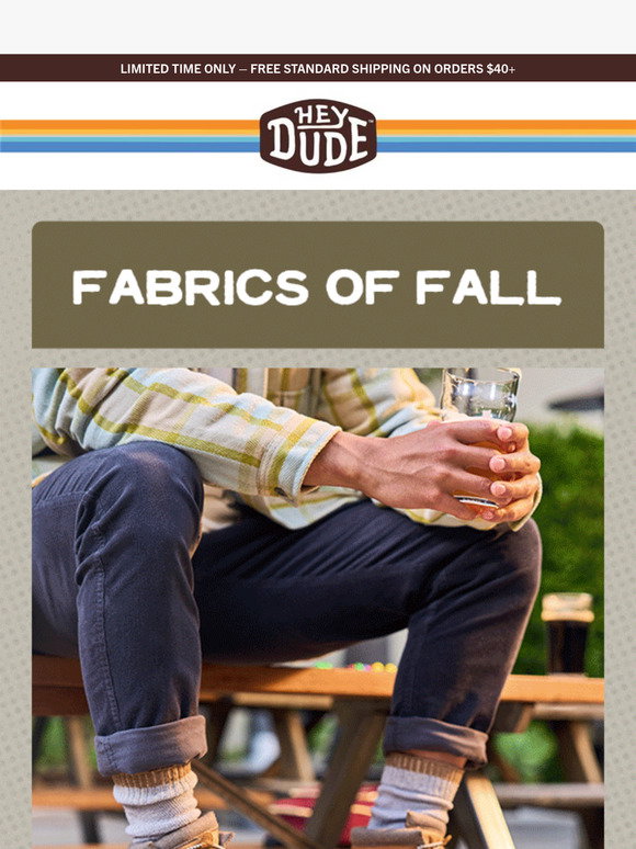 Hey Dude Shoes: Walk all over in fall’s top fabrics. | Milled