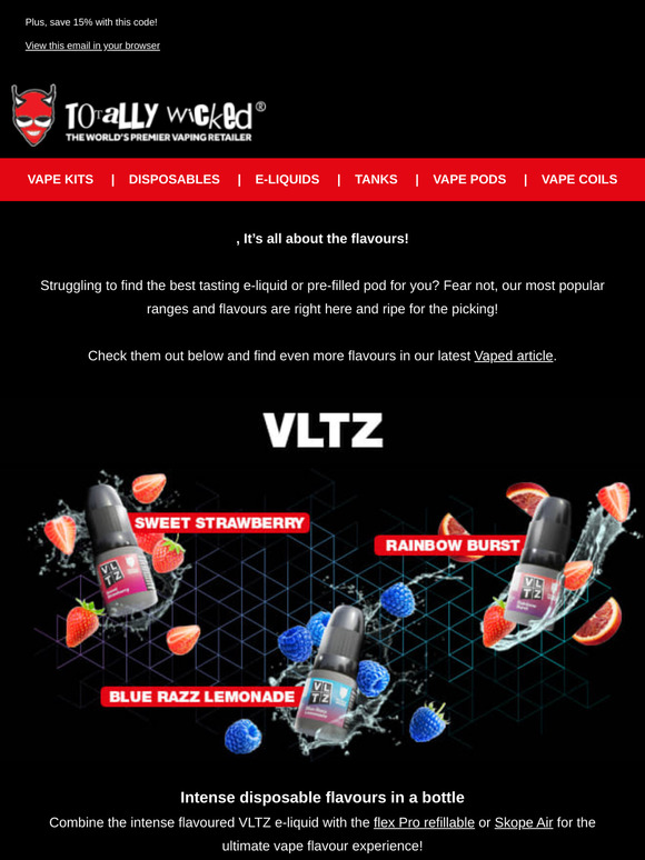 Totally Wicked Vape Store: , it's all about flavours 🍓 | Milled