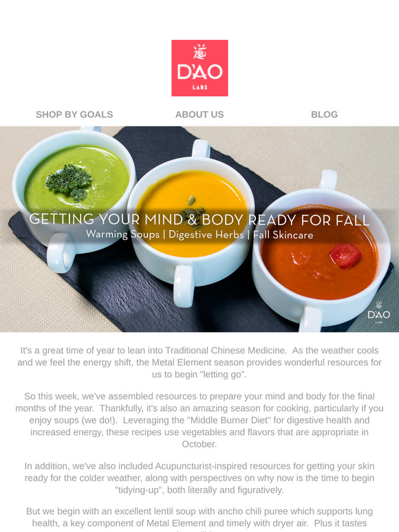 DAO Lab: Getting Your Skin, Lungs and Qi Ready for Cooler Weather | Milled