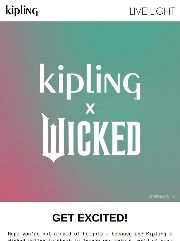 Kipling: Coming soon: Kipling x Wicked | Milled