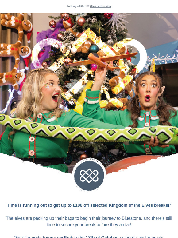 Bluestone: £100 off Kingdom of the Elves breaks offer ends soon! 🎁 | Milled