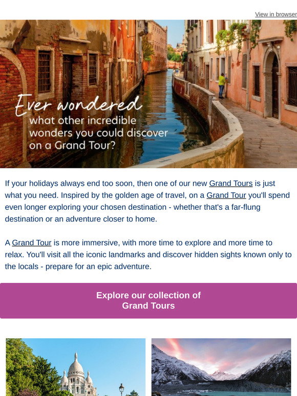 Riviera Travel: What is a Grand Tour? | Milled
