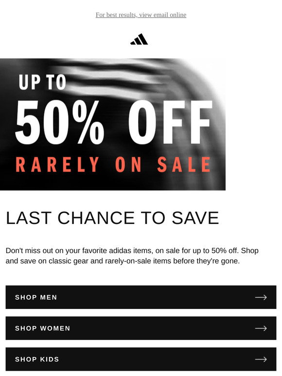 adidas Email Newsletters: Shop Sales, Discounts, and Coupon Codes