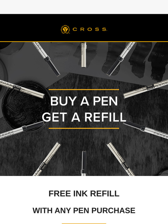 Cross: Limited Offer: Free Ink Refill with Every Pen Purchase | Milled
