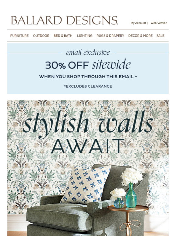 Ballard Designs: Transform your walls, the Ballard way | Milled