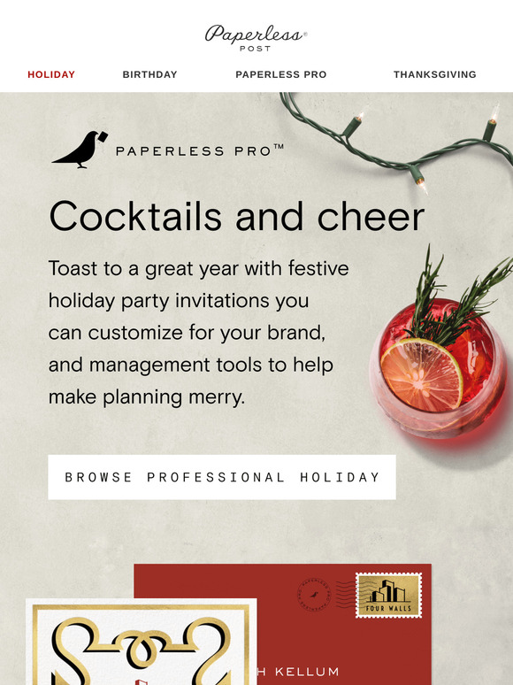 Paperless Post: Plan your holiday party like a pro | Milled