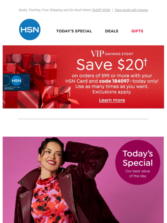 HSN Email Newsletters: Shop Sales, Discounts, and Coupon Codes