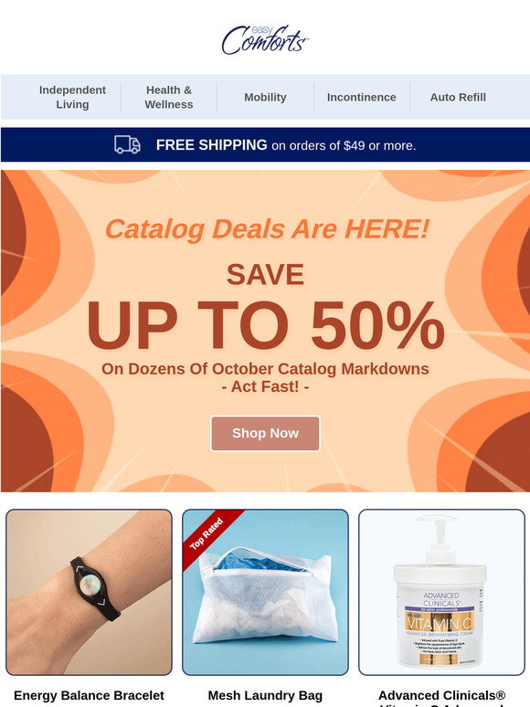 Easy Comforts: October Catalog Deals Are HERE! | Milled