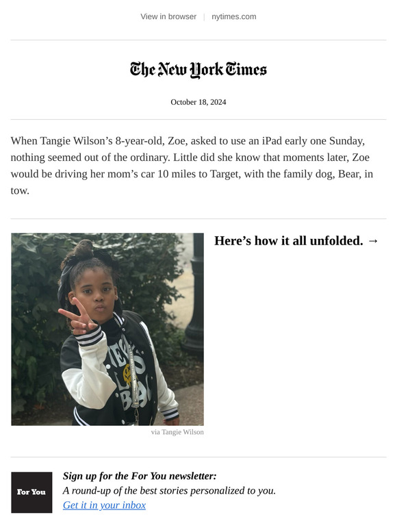 The New York Times Store: Her 8-year-old drove herself to Target. Here ...