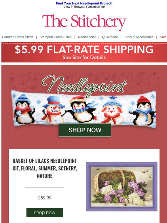 The Stitchery: Only at Stitchery ~ New Needlepoint Projects ~ Find Your ...