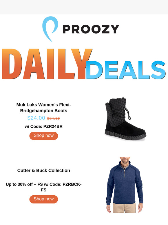 Proozy: $21 CWG Woolverton Fleece Quilted Jacket | $24 Muk Luks Flexi ...