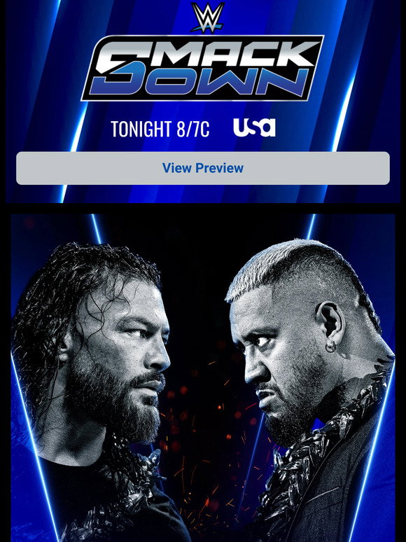 WWE Shop: SmackDown Preview: Will Roman Reigns and Jimmy Uso receive ...