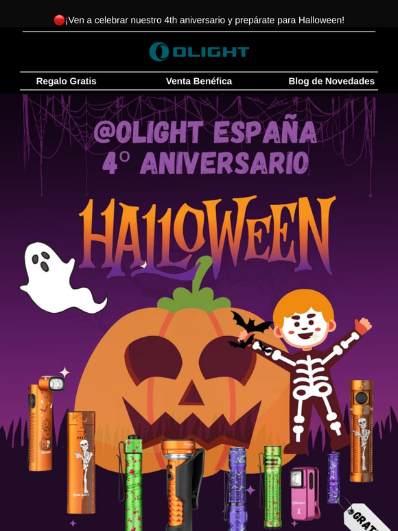 Olight: 🎉¡Celebra Nuestro 4 Aniversario y Halloween con Novedades!👻 ...