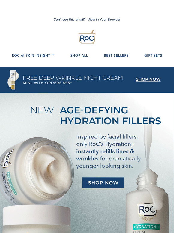 RoC Skincare: Fill In Your Lines With Age-Defying Hydration | Milled