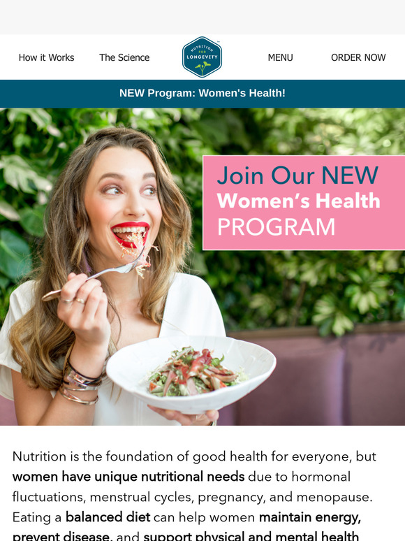 Nutrition for Longevity: Join Our NEW Women's Health Program! | Milled