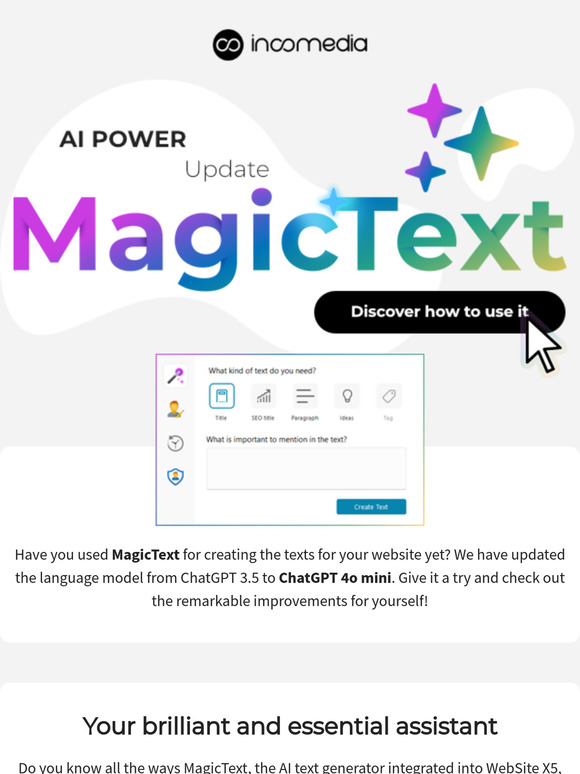 Incomedia Software: Have you tried the new MagicText yet? | Milled