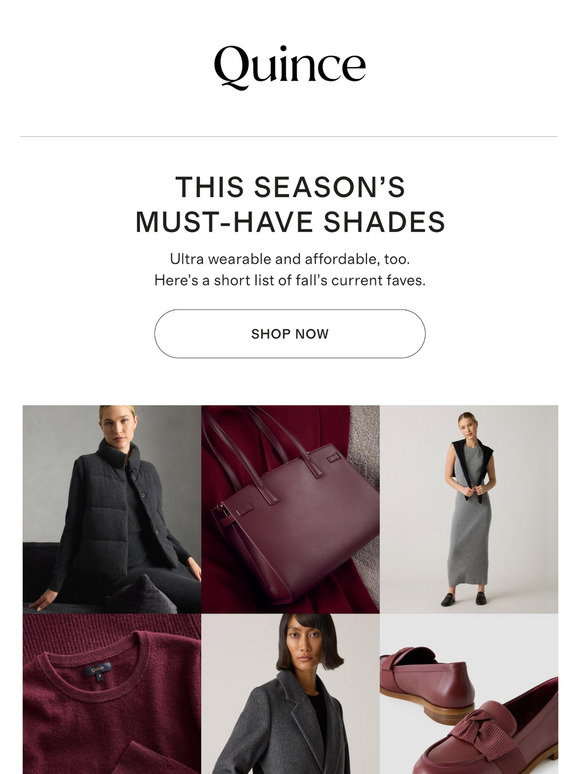 Quince: They’re here: the colors of the season | Milled