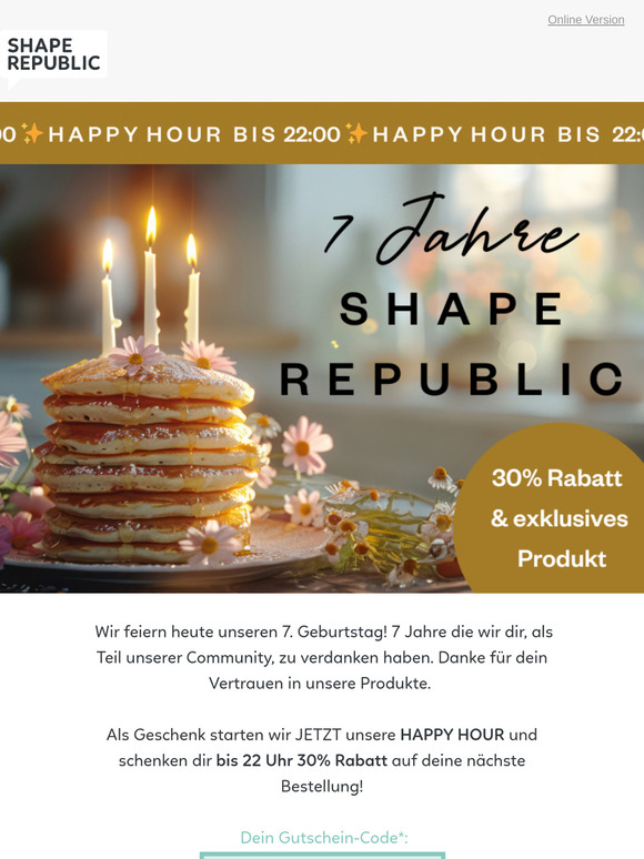 Shape Republic IT: 🎂 7 JAHRE Shape Republic 💙 | Milled