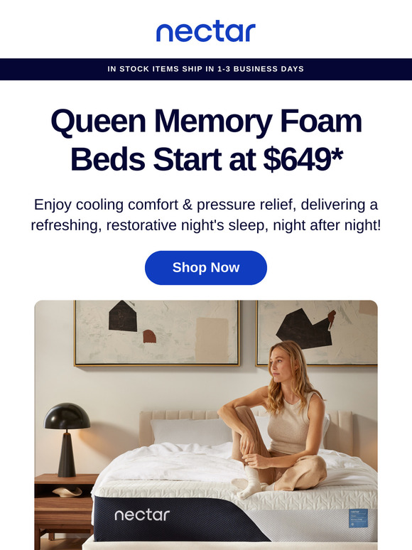 Nectar Sleep: Queen size starts at $649 🛌. Wake up to better 🌞! | Milled