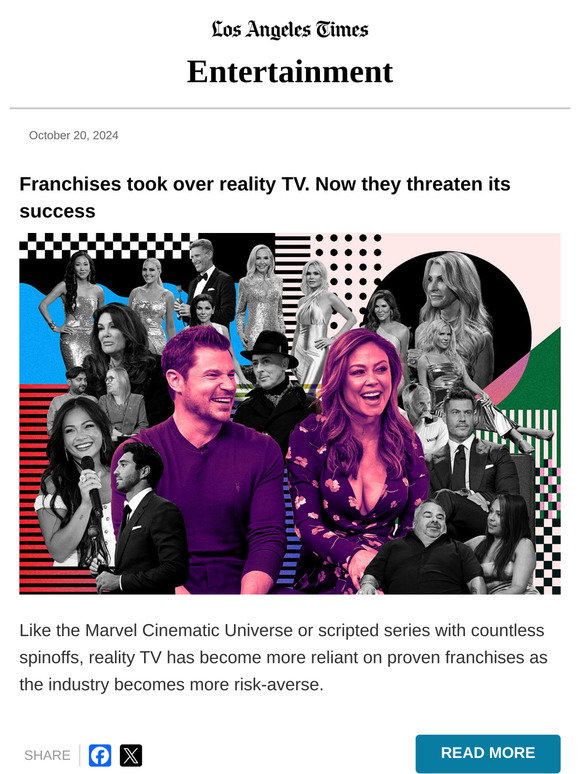 Los Angeles Times: Reality TV keeps making spinoffs. That could be a ...