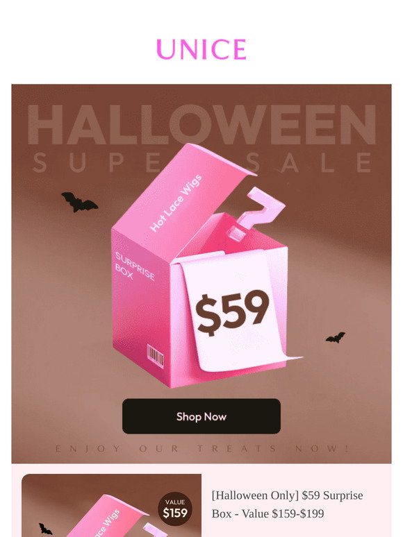 Unice: Trick or Treat? Halloween Mystery Boxes Start at Just $59! | Milled