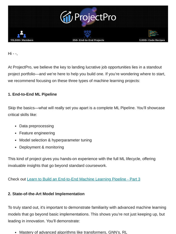 ProjectPro: 3 Types of Projects You Need On Your Portfolio to Get Hired ...