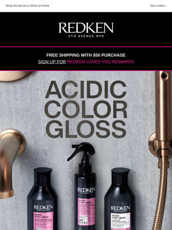 Redken: GET YOUR SHINE ON with Acidic Color Gloss | Milled