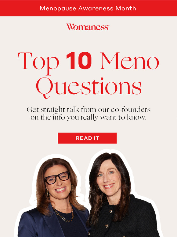 Womaness: Your top 10 menopause questions, answered | Milled