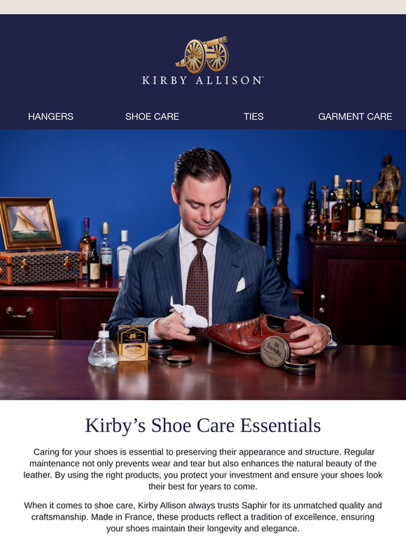 Kirby Allison's Hanger Project: Kirby’s Shoe Care Essentials! 👞 | Milled
