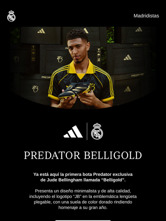Real Madrid Shop: Las Predator de Jude: Belligold | Milled