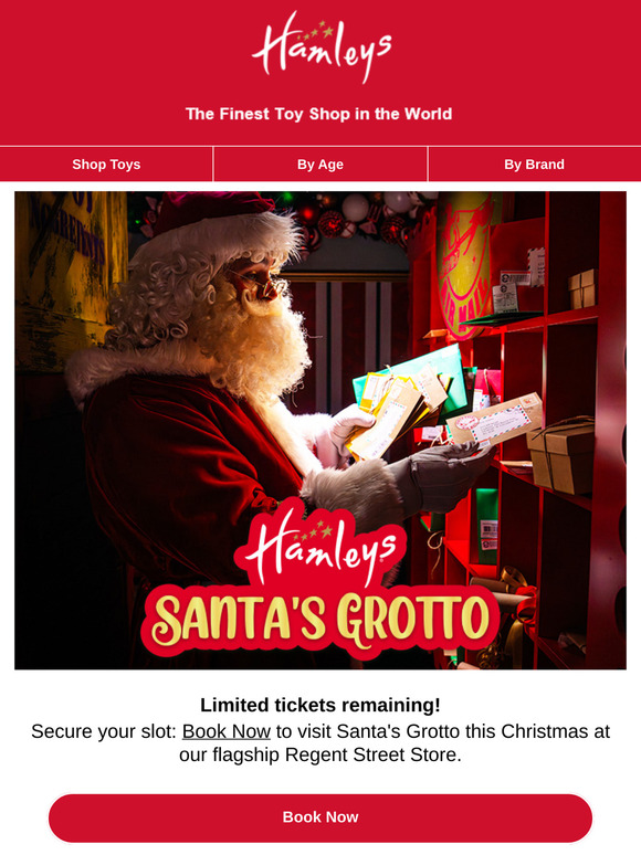Hamleys: See Santa this Christmas at Hamleys | Milled
