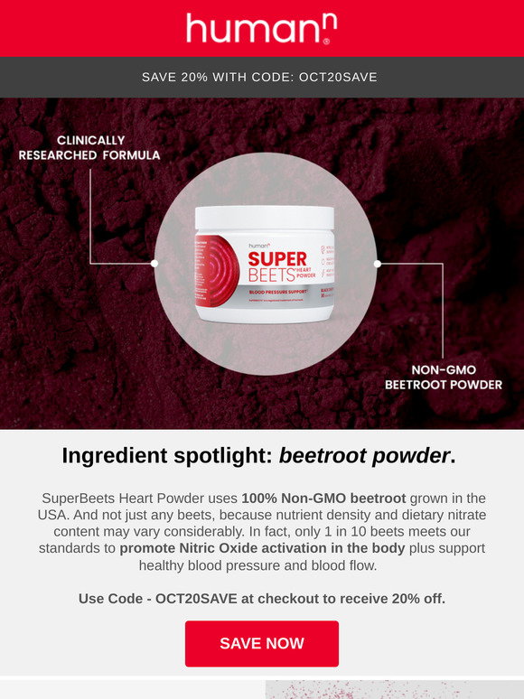 HumanN: Ingredients spotlight - why our beetroot powder is different ...