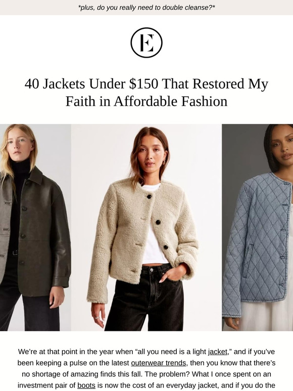 The Everygirl: the best affordable fall fashion trends RN 🍂 | Milled