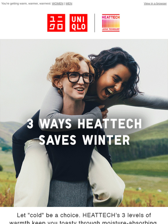 UNIQLO: HEATTECH's 3 levels of warmth has you covered...literally | Milled