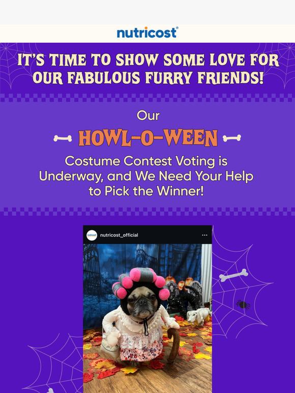 Nutricost Affiliate Program (US): Our Howl-O-Ween Costume Contest is ...