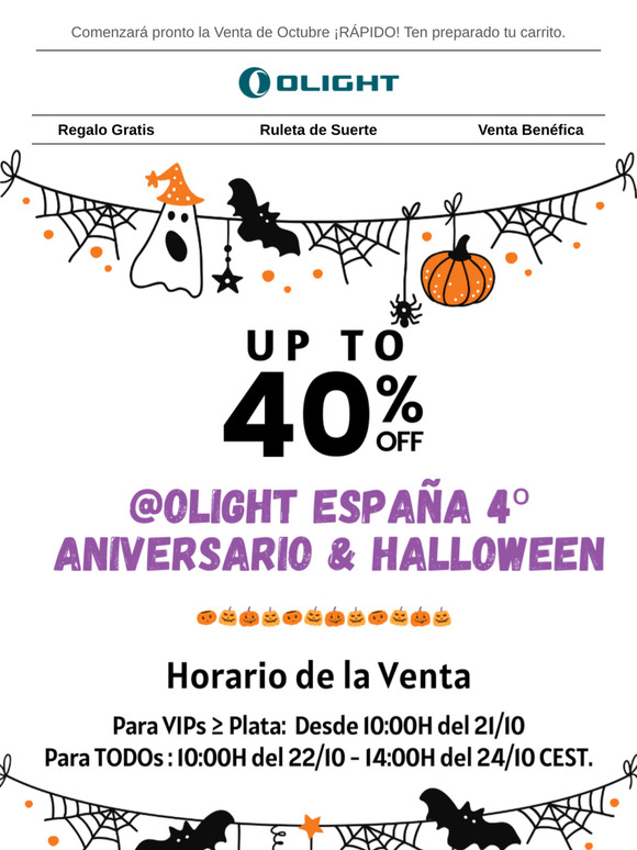 Olight: 🎉¡Descubre la Magia de Nuestro 4 Aniversario y Halloween! 👻 ...