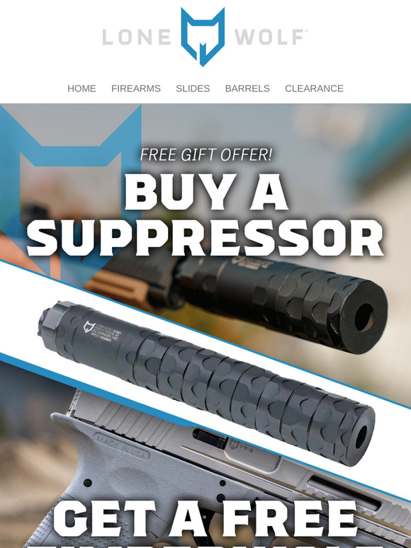 Lone Wolf Distributors: FREE FRAME with a SUPPRESSOR! | Milled