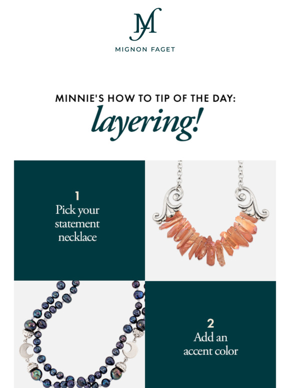Mignon Faget: How To: Layer your favorite Mignon designs! | Milled