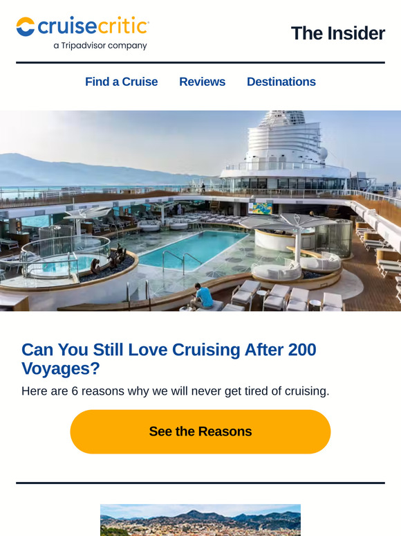 Cruise Critic: Can You Still Love Cruising After 200 Voyages? Aft Cabin ...