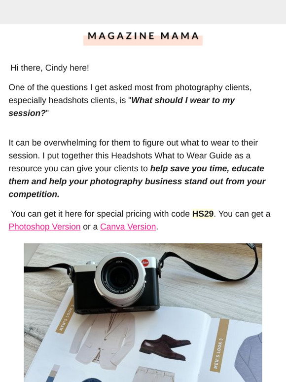 Magazine Mama: 👔 Headshots What to Wear Template | Milled