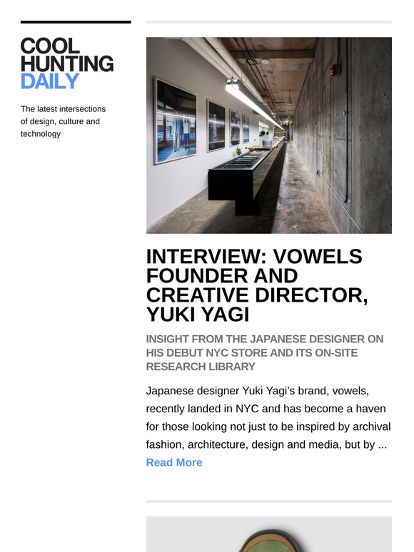 Cool Hunting: Japanese streetwear brand vowels founder and creative director, Yuki Yagi, on his ...