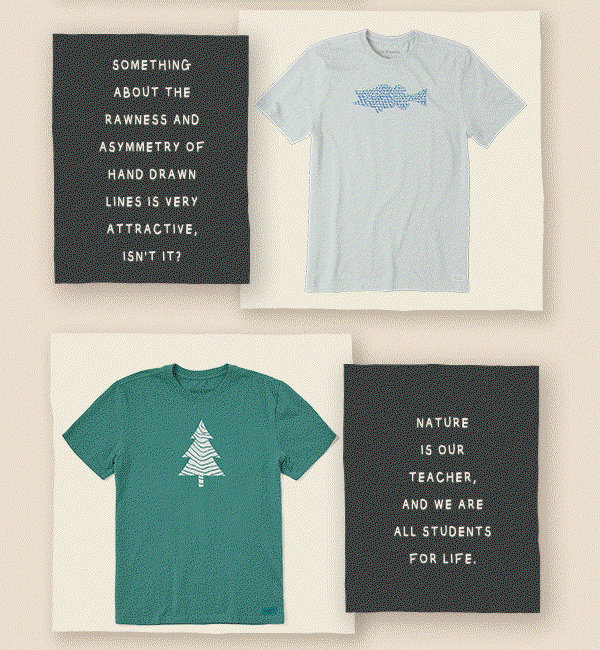 Life Is Good Introducing Berts Shirts Milled 8538