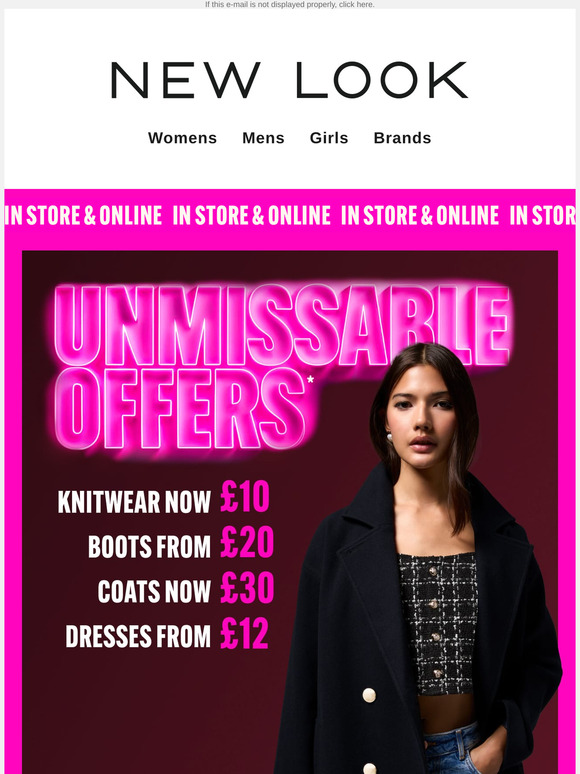 New Look Email Newsletters: Shop Sales, Discounts, and Coupon Codes
