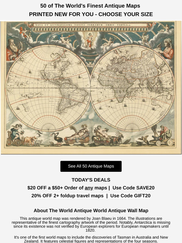 Maps.com: 50 of the world's finest antique maps | Milled