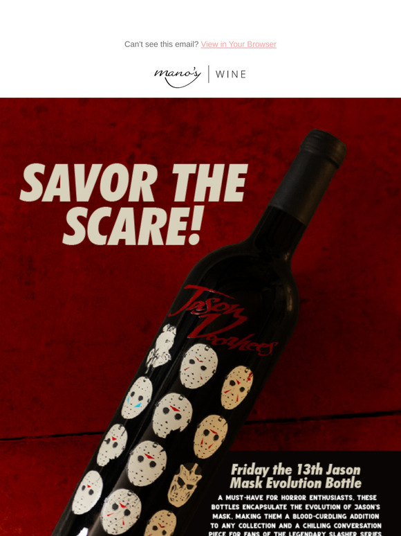 Mano's Wine: Sip & Scream: Friday the 13th Wine! | Milled