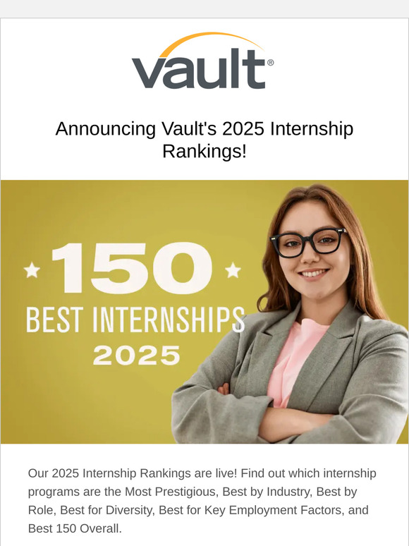 Vault: 150 Best Internships for 2025 | Milled