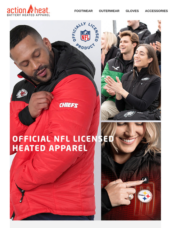ActionHeat: The Officially Licensed NFL Heated Gear is here 🎉 | Milled