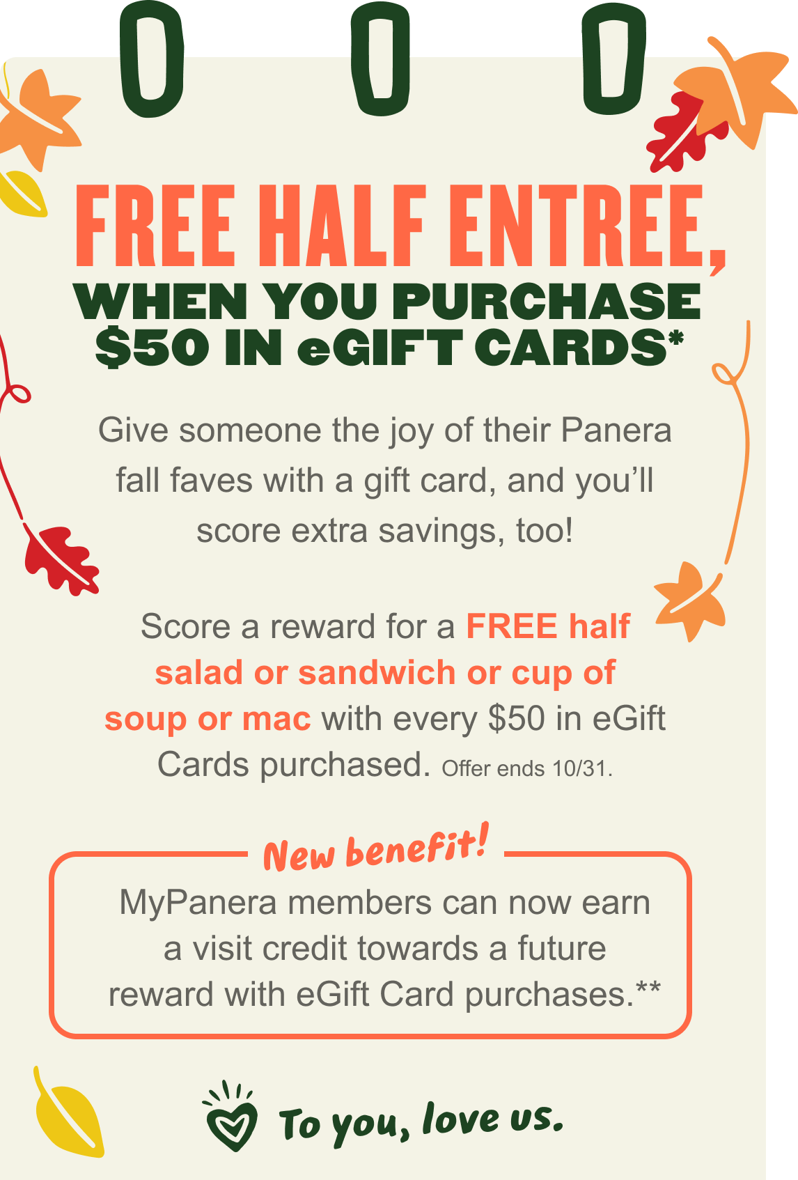 Panera Bread: Score a FREE 1/2 entree reward! 😋 | Milled