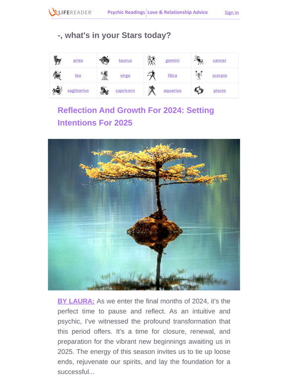 LifeReader: Reflection And Growth For 2024: Setting Intentions For 2025 ...