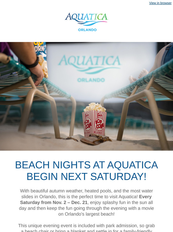 SeaWorld: Beach Nights start in One Week! | Milled